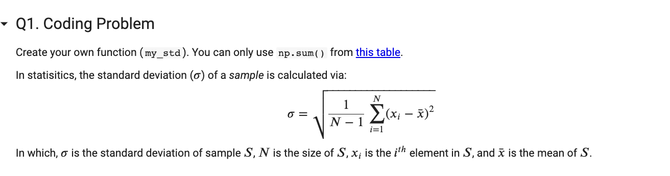 Solved Q1 Coding Problem Create Your Own Function Mystd 0182