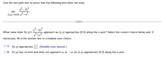 Solved Use the two-path test to prove that the following | Chegg.com