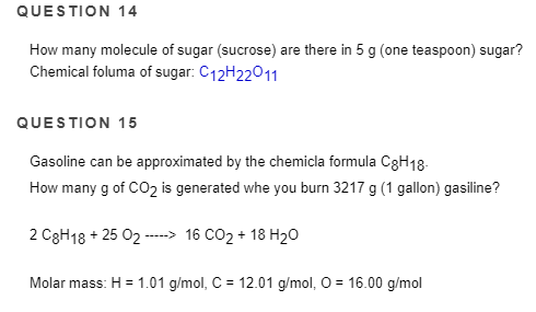 Solved QUESTION 14 How many molecule of sugar (sucrose) are | Chegg.com