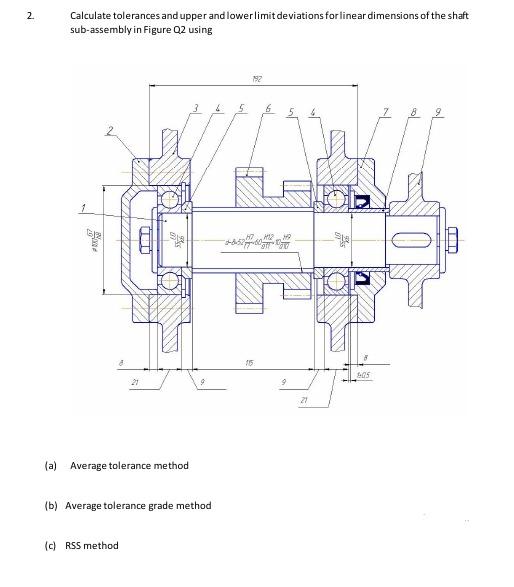 Solved 2. Calculate tolerances and upper and lower limit | Chegg.com