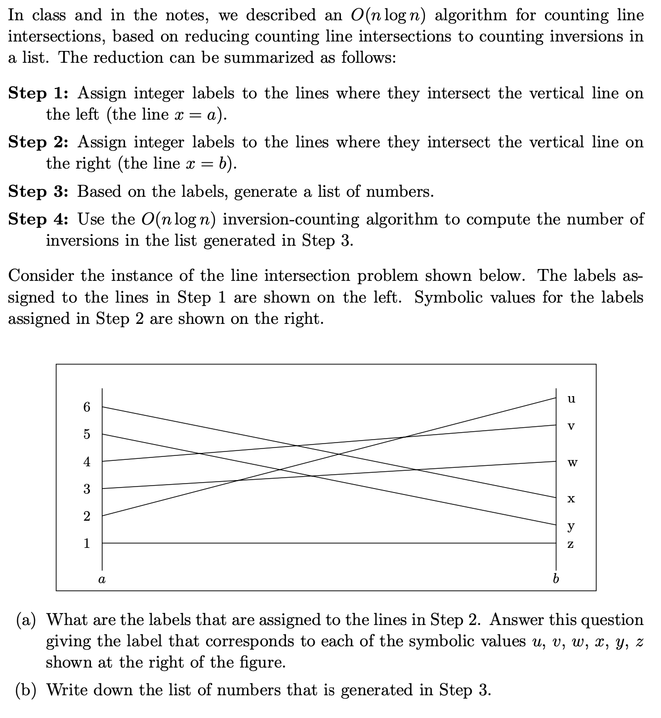 Solved In class and in the notes, we described an O(nlogn) | Chegg.com