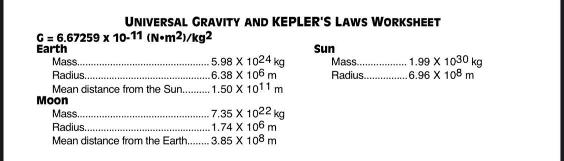 Solved Using Kepler's 3rd law of planetary motion, determine | Chegg.com