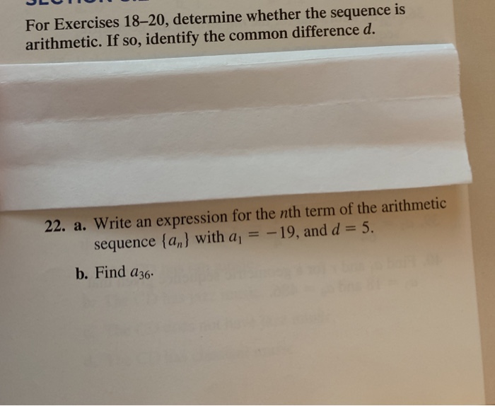 Solved For Exercises 18-20, determine whether the sequence | Chegg.com