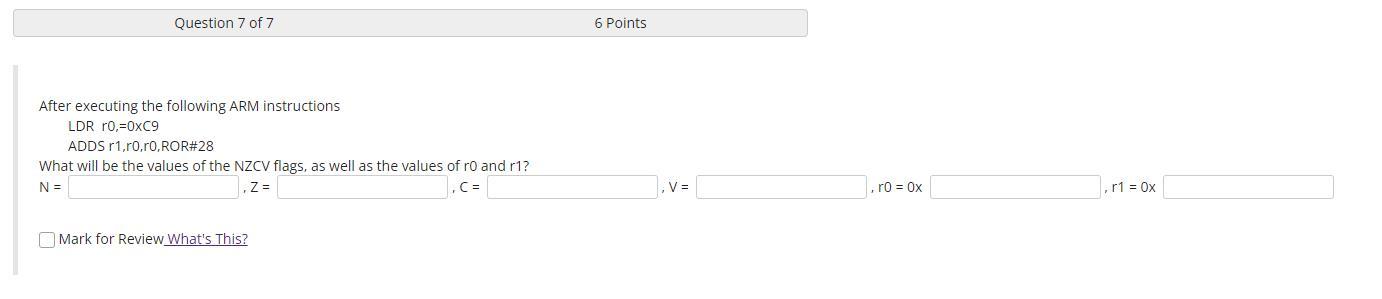 Solved After executing the following ARM instructions LDR | Chegg.com