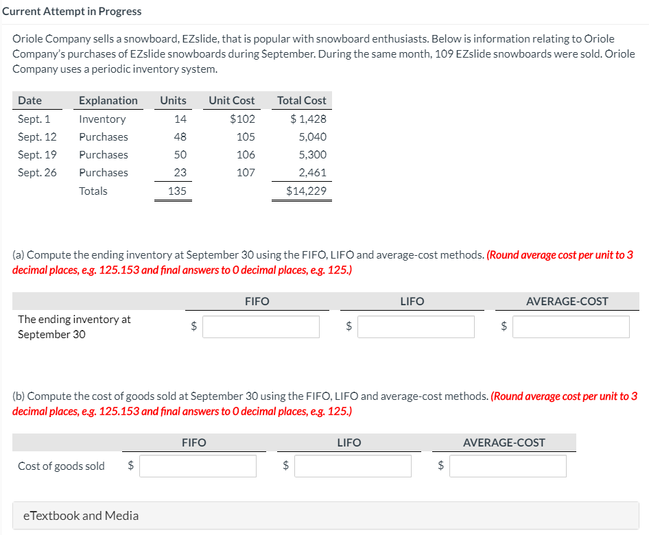 Solved Current Attempt in Progress Oriole Company sells a | Chegg.com