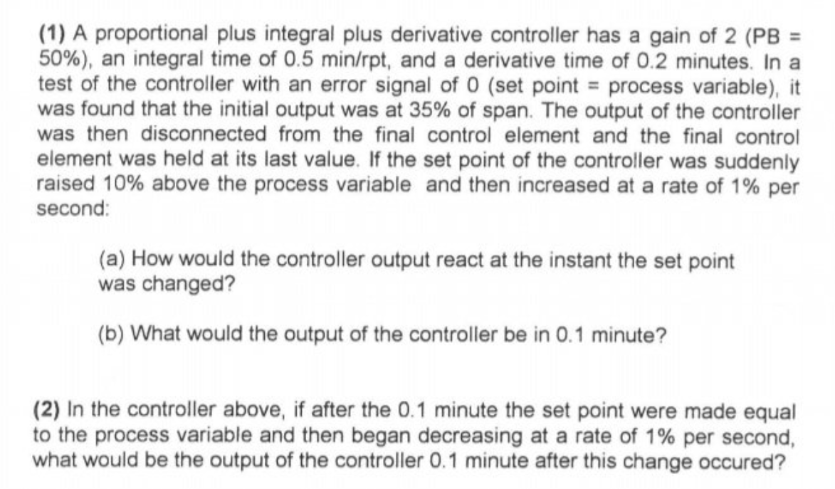 Solved 5.2.2 Open-Loop Response for PID Controller | Chegg.com