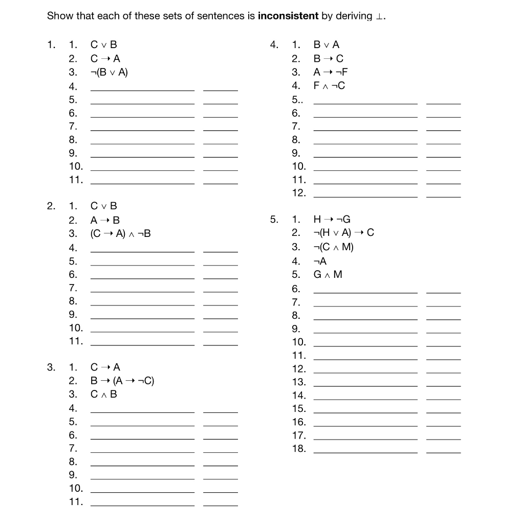 Solved Show that each of these sets of sentences is | Chegg.com