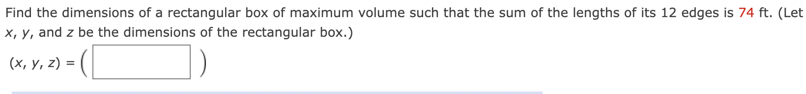 Solved Find the dimensions of a rectangular box of maximum | Chegg.com