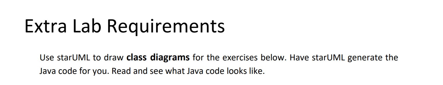Extra Lab Requirements Extra Lab Requirement Use | Chegg.com