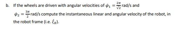 2. Consider the differential forward kinematic model | Chegg.com
