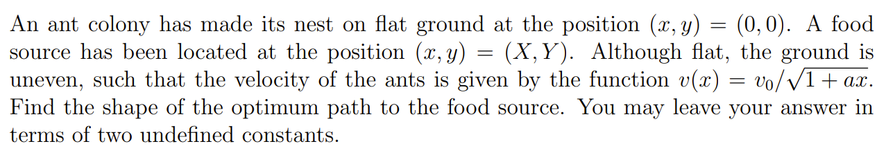Solved Use calculus of variation to solve. You may use these | Chegg.com
