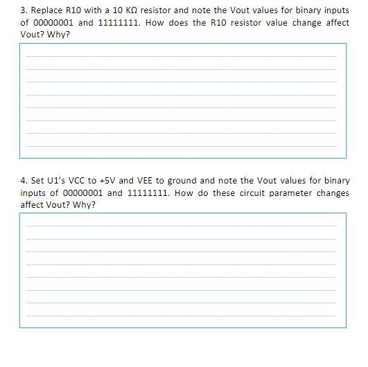 Design an 8-bit DAC circuit that is capable of | Chegg.com