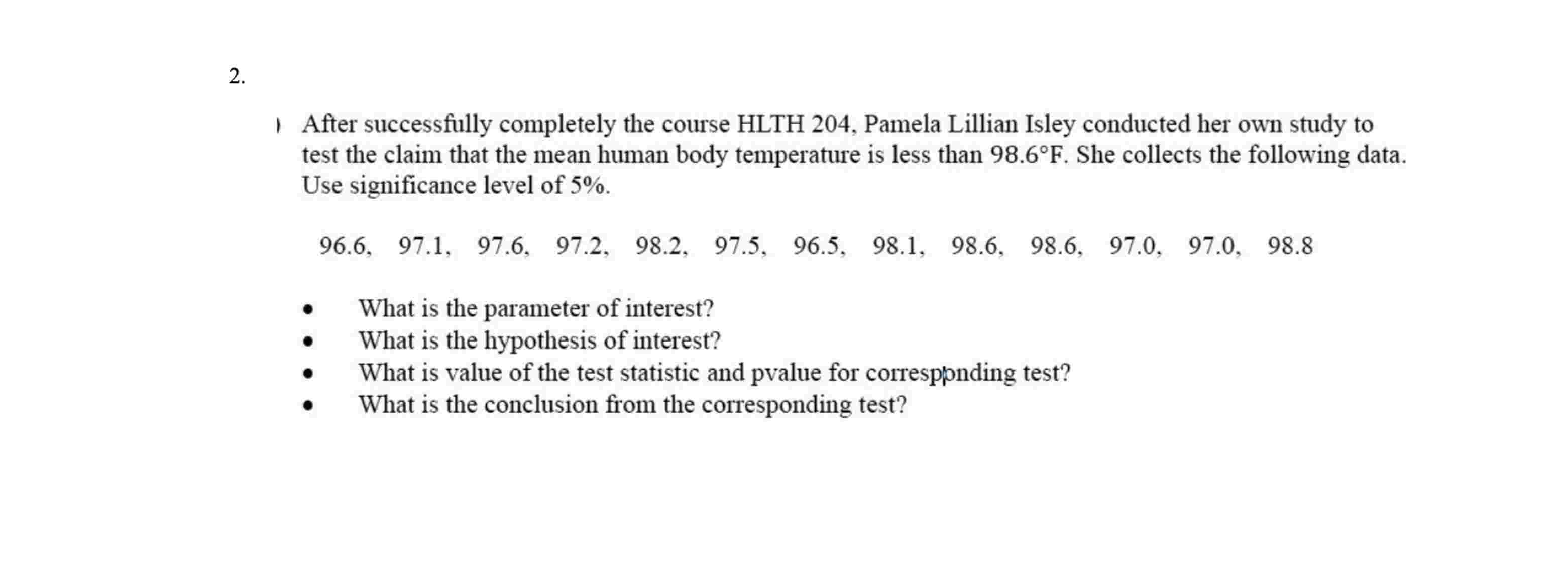 Solved 1 ﻿After successfully completely the course HLTH 204, | Chegg.com