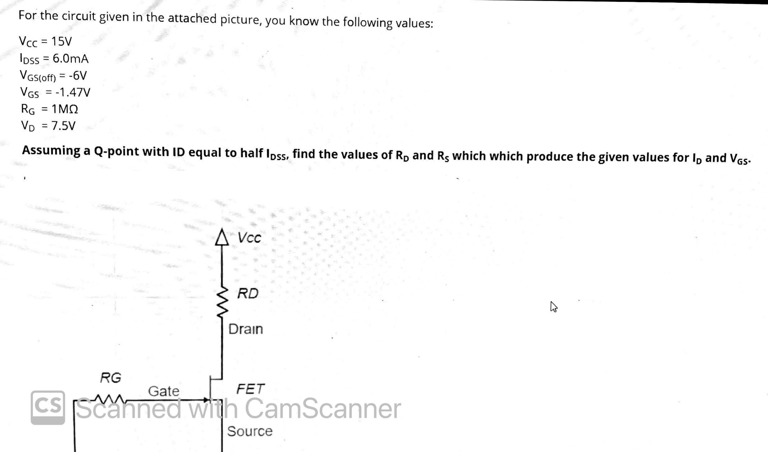 Solved For the circuit given in the attached picture, you | Chegg.com