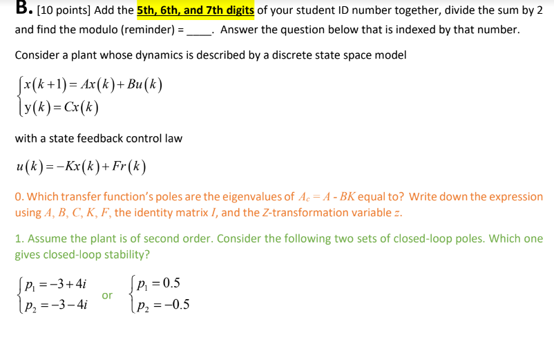 Solved B. [10 points] Add the 5th, 6th, and 7th digits of | Chegg.com