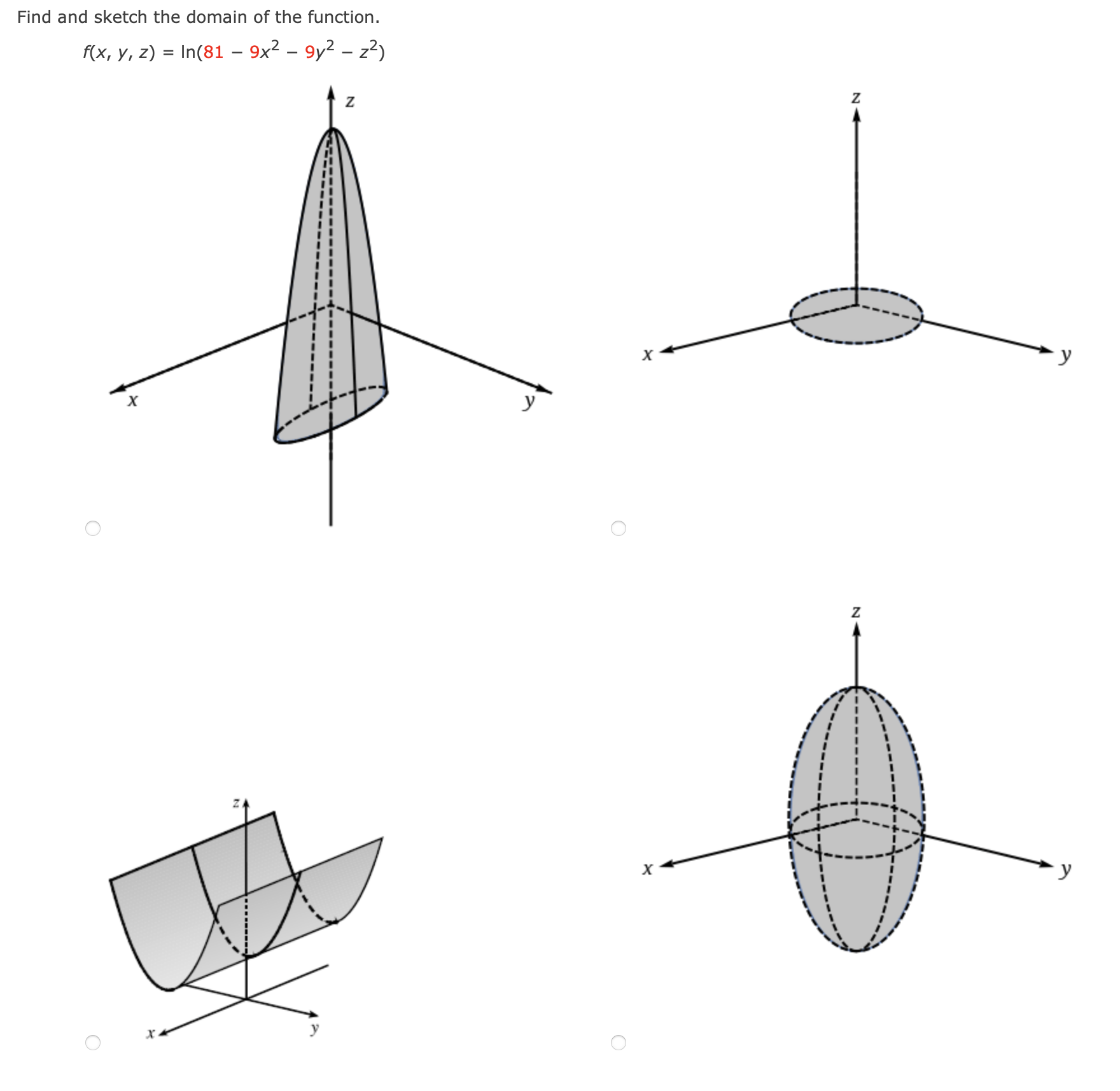 Solved Find and sketch the domain of the function. | Chegg.com