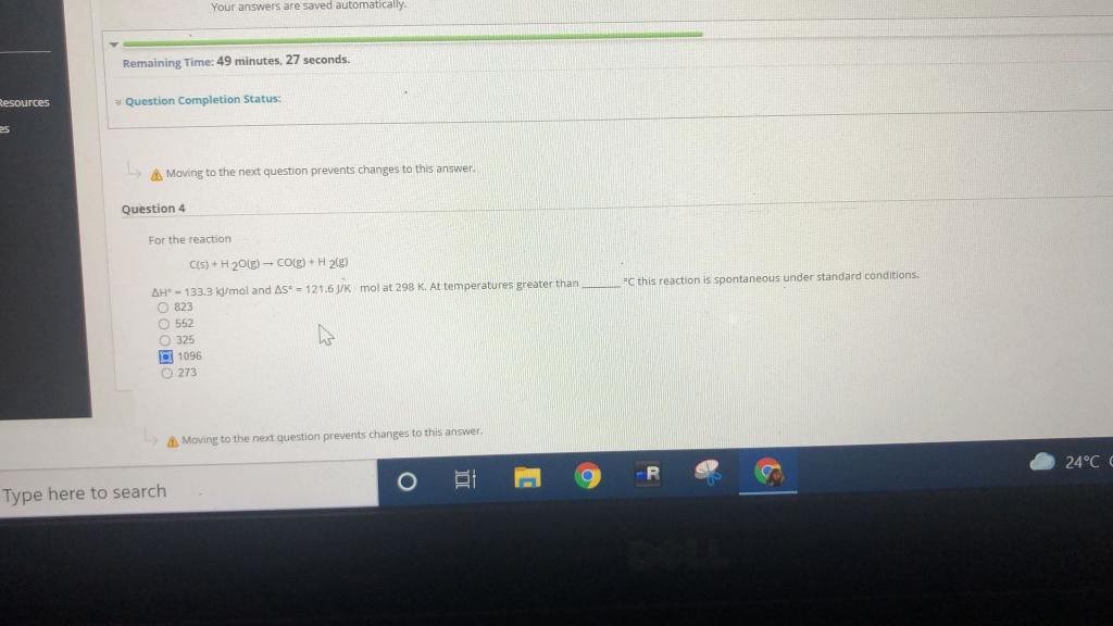 Solved Your answers are saved automatically, Remaining Time: | Chegg.com