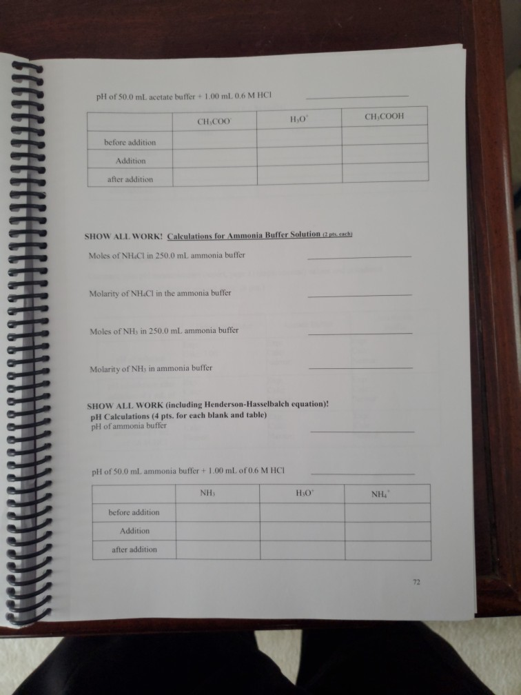 Solved REPORT SHEET Buffers Section Name Date Partner's Name | Chegg.com