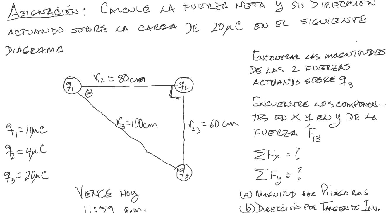 Solved Calculate the net force and its direction acting on | Chegg.com