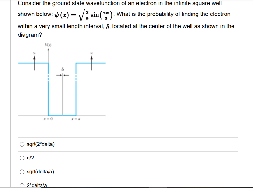 Solved Consider The Ground State Wavefunction Of An Electron