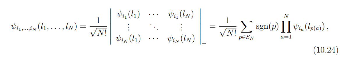 Verify that the N-fermion Slater-determinant states | Chegg.com