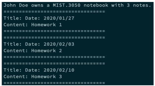 Solved PYTHON: Write two programs, one with Note class in | Chegg.com