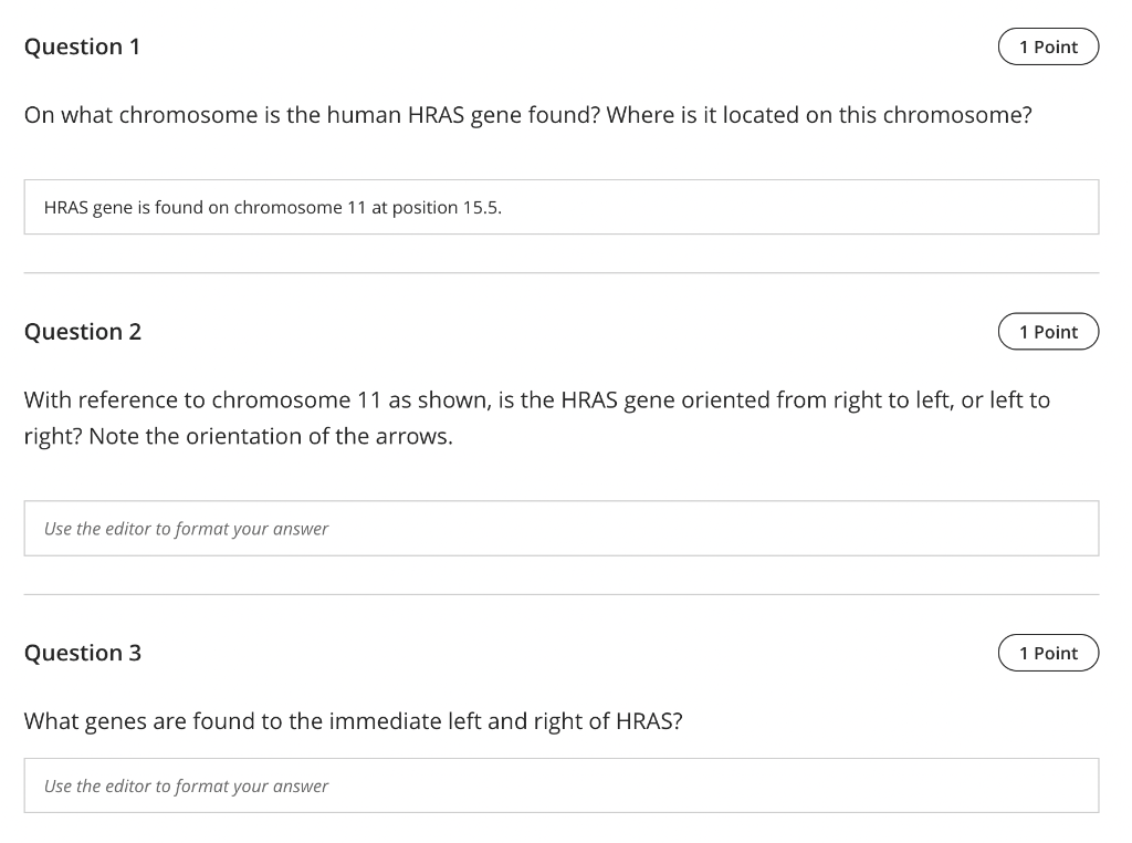 On what chromosome is the human HRAS gene found? | Chegg.com