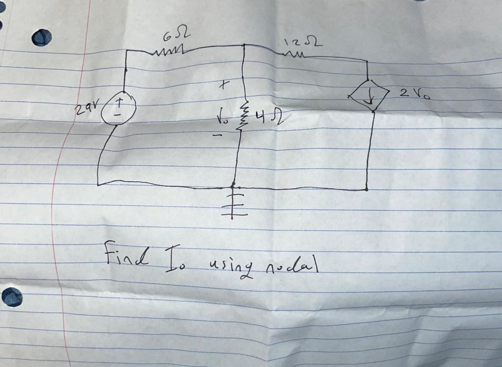 Solved Find Io using nodal | Chegg.com Solved Find Io using nodal | Chegg.com