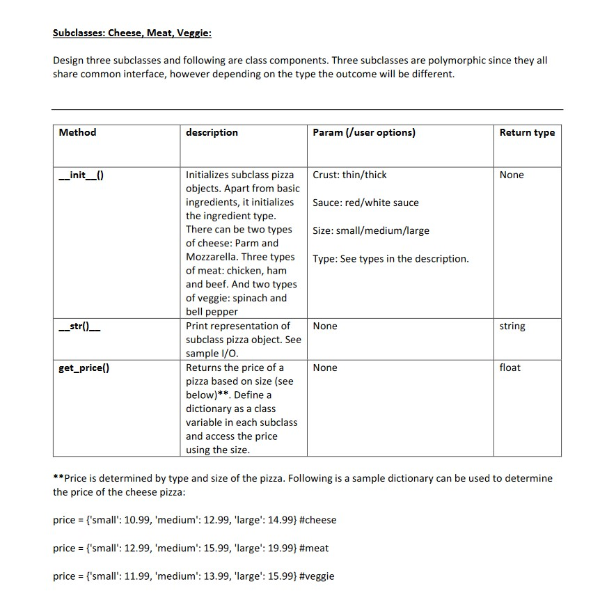 Topics: class, object, instantiation, methods, | Chegg.com