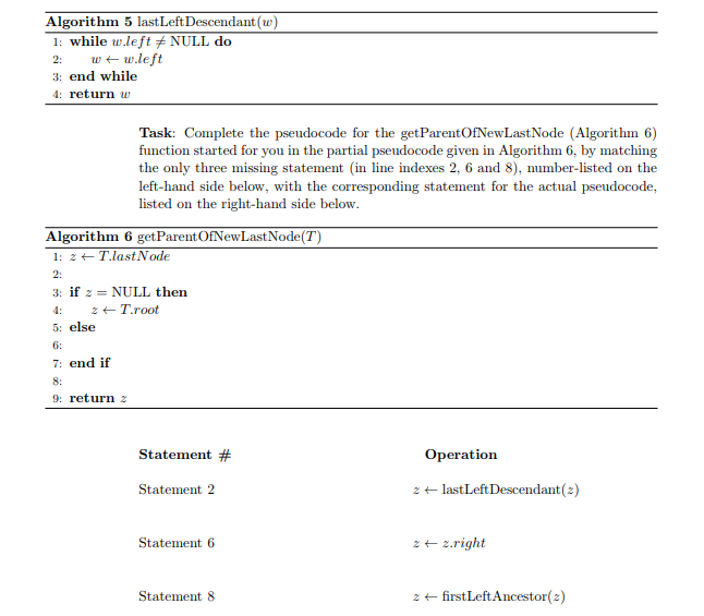 ii. [3 pts.] The getParentOfNew Last Node function | Chegg.com