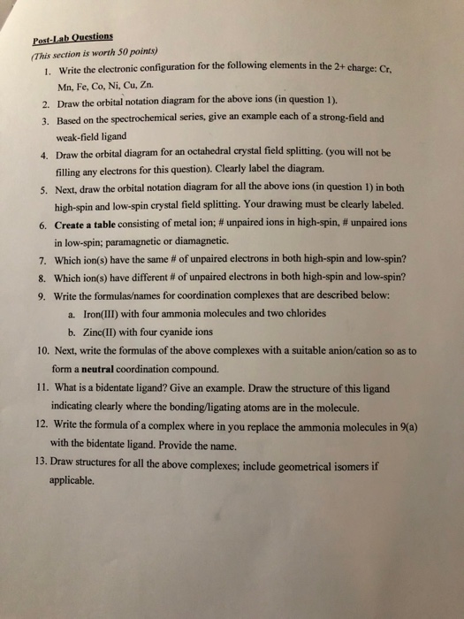 Solved (This section is worth S0 points) Write the | Chegg.com