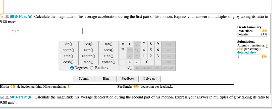 Solved (5\%) Problem 7: Dr. John Paul Stapp was a U.S. Air | Chegg.com