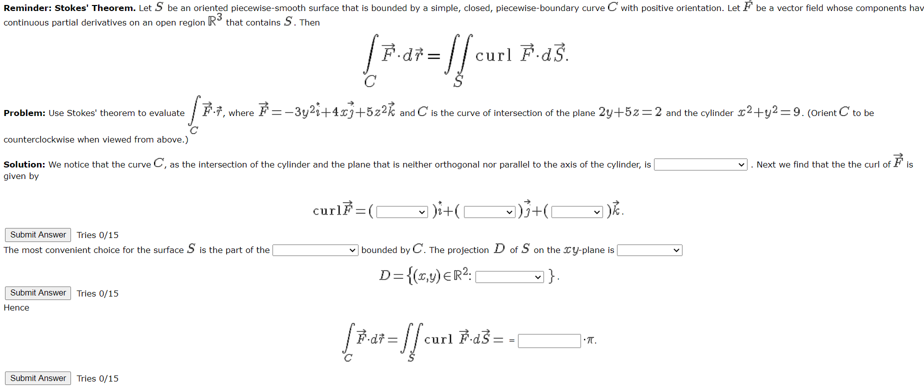 Solved Reminder: Stokes' Theorem. Let S be an oriented | Chegg.com