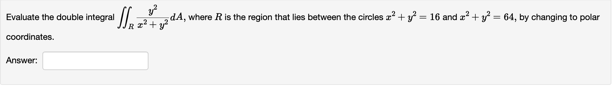 Solved Evaluate the double integral \\( \\iint_{R} | Chegg.com