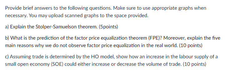 Solved Provide brief answers to the following questions. | Chegg.com