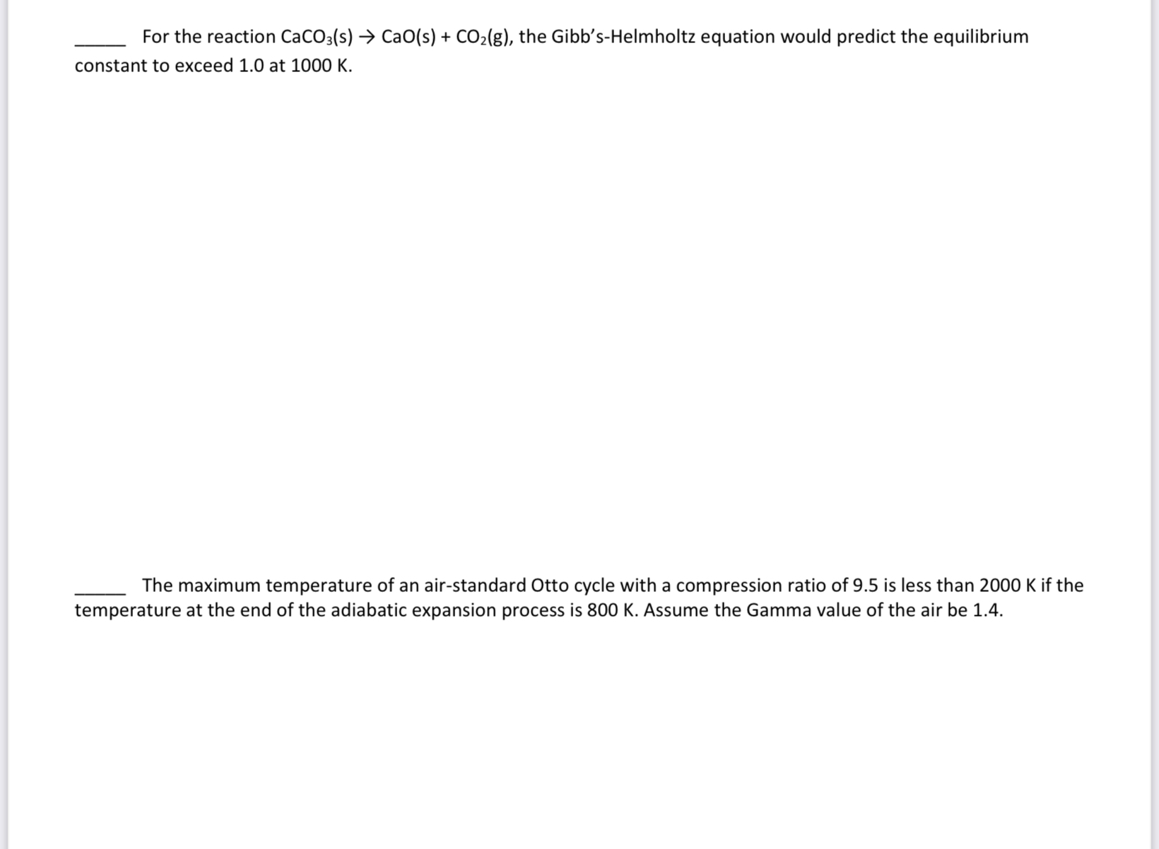 Solved please solve these two true or ﻿false questions. | Chegg.com