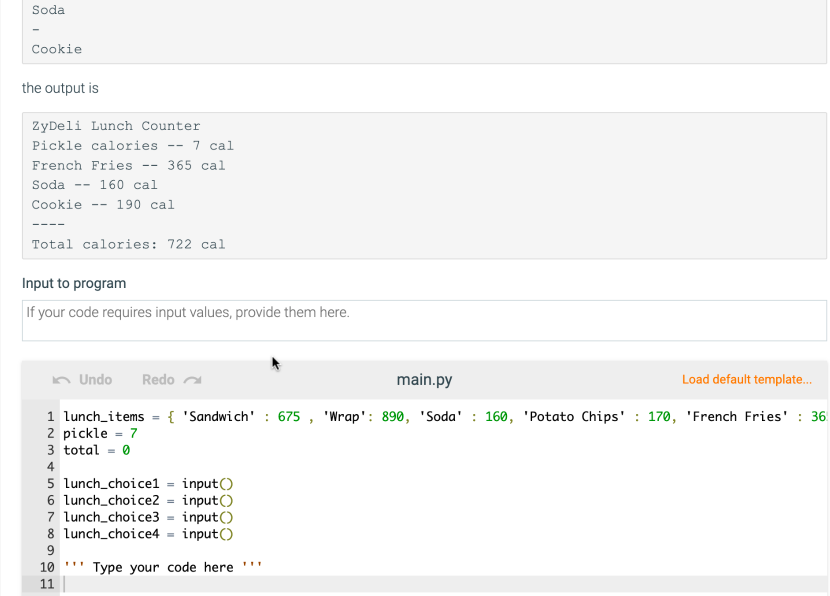 Solved 1660o. code in python. please use the same template | Chegg.com