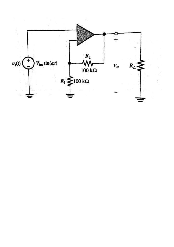 Solved 2.50. A certain op amp has a maximum output voltage | Chegg.com