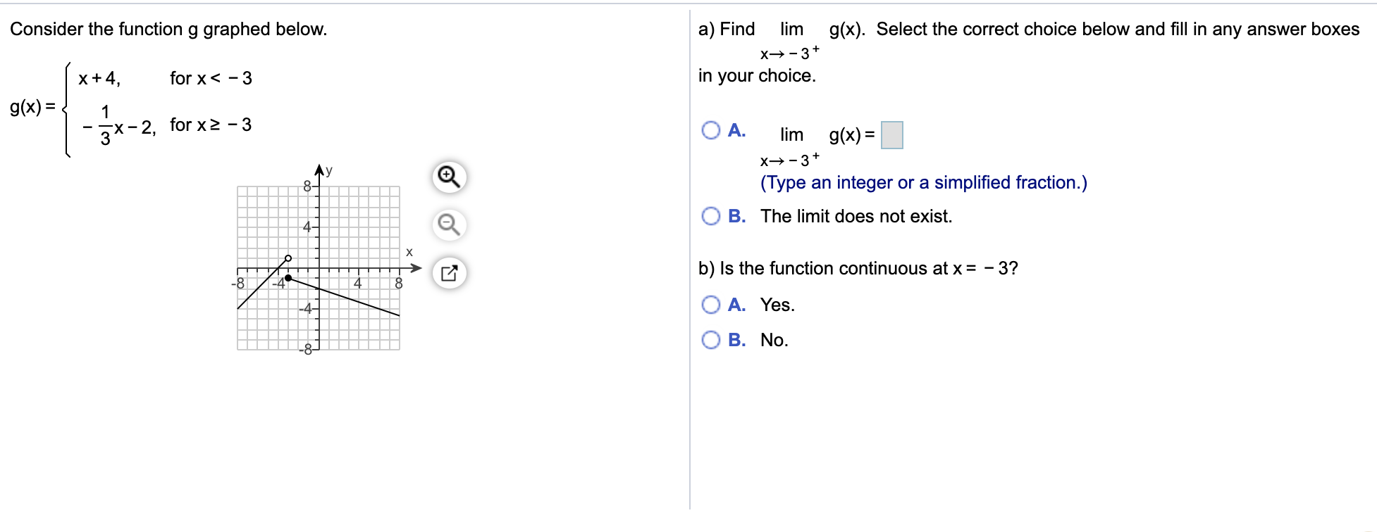 Solved Consider The Function G Graphed Below G X Select