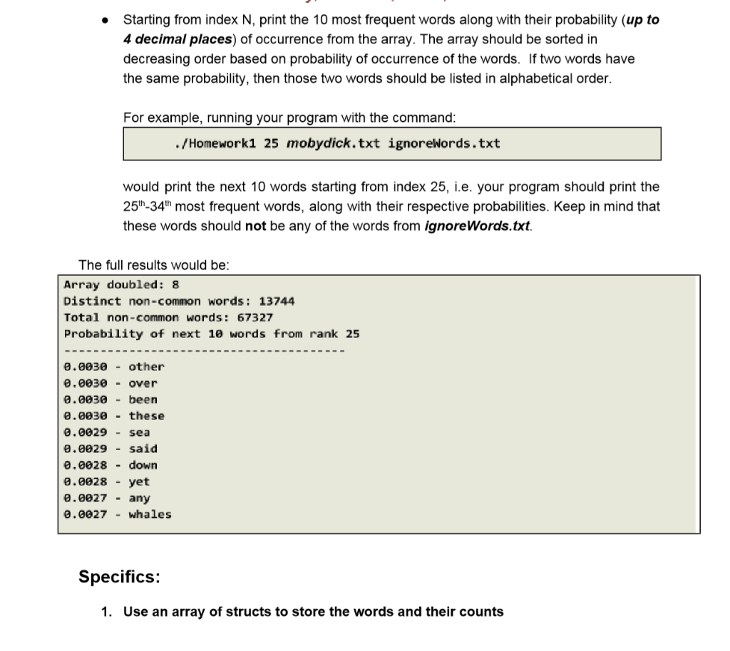 Overview In this assignment, we will write a program | Chegg.com