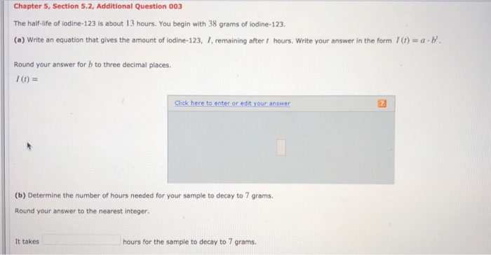 Solved Chapter 5, Section 5.2, Additional Question 003 The | Chegg.com