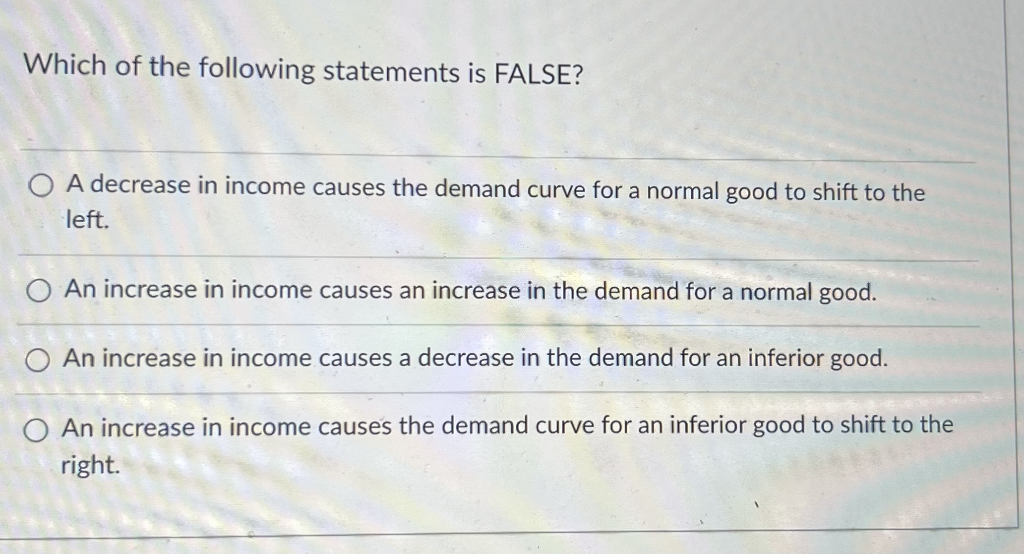 Which of the following statements is FALSE? A | Chegg.com