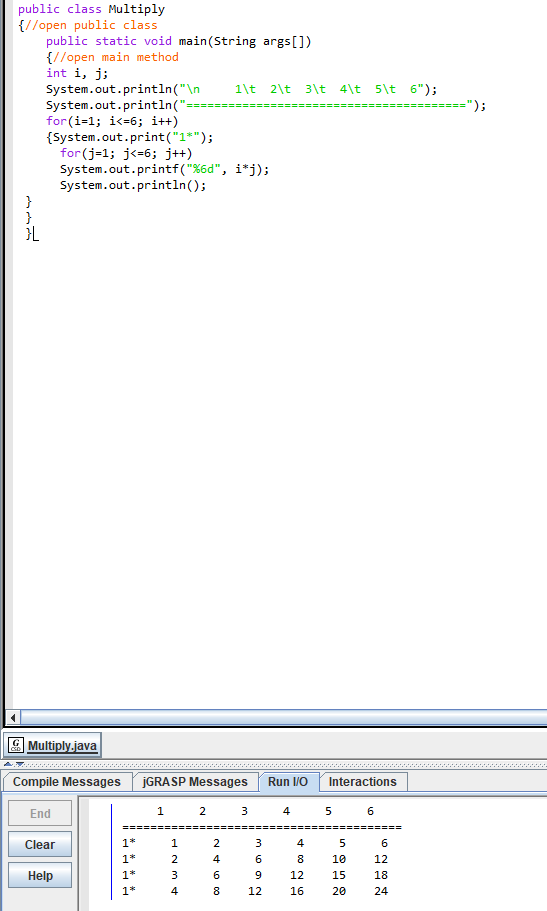 Solved public class Multiply {//open public class public | Chegg.com
