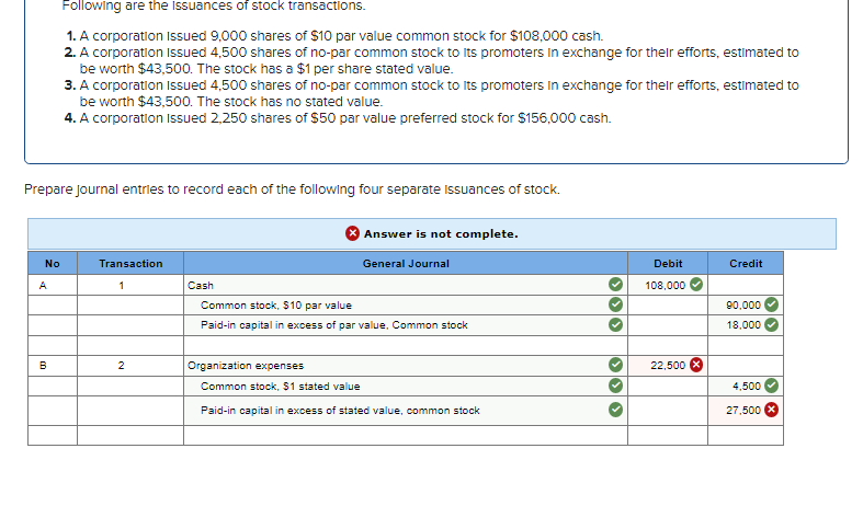 Solved Following are the issuances of stock transactions. 1. | Chegg.com