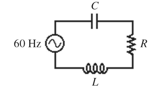Solved In the circuit shown in the figure, the 60-Hz ac | Chegg.com