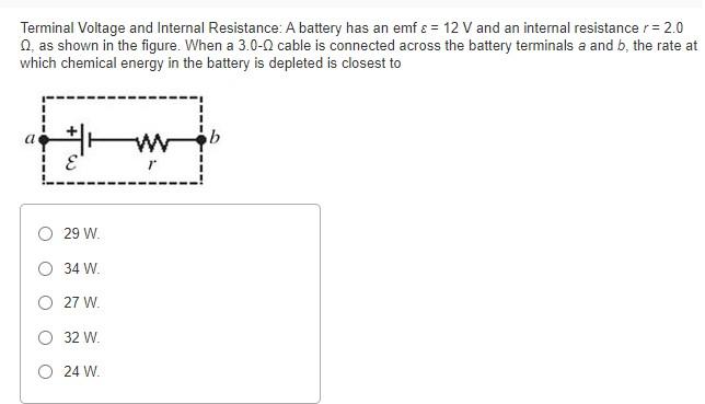 Solved Terminal Voltage and Internal Resistance: A battery | Chegg.com
