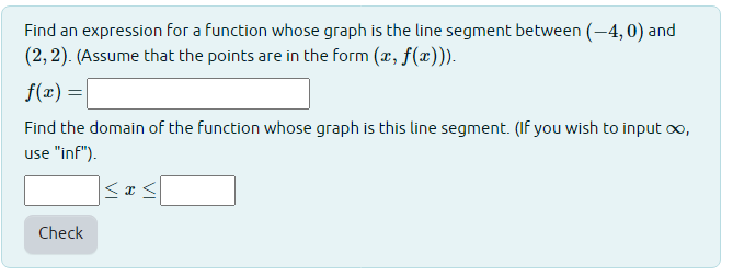 Solved Find an expression for a function whose graph is the | Chegg.com