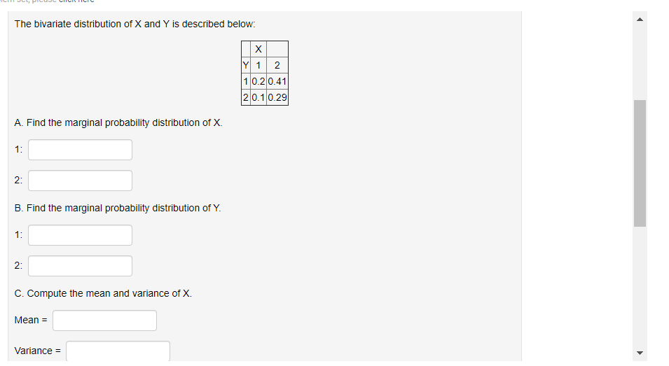 Solved A. Find the marginal probability distribution of X. | Chegg.com
