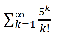 Solved 5k {k=1 k! | Chegg.com