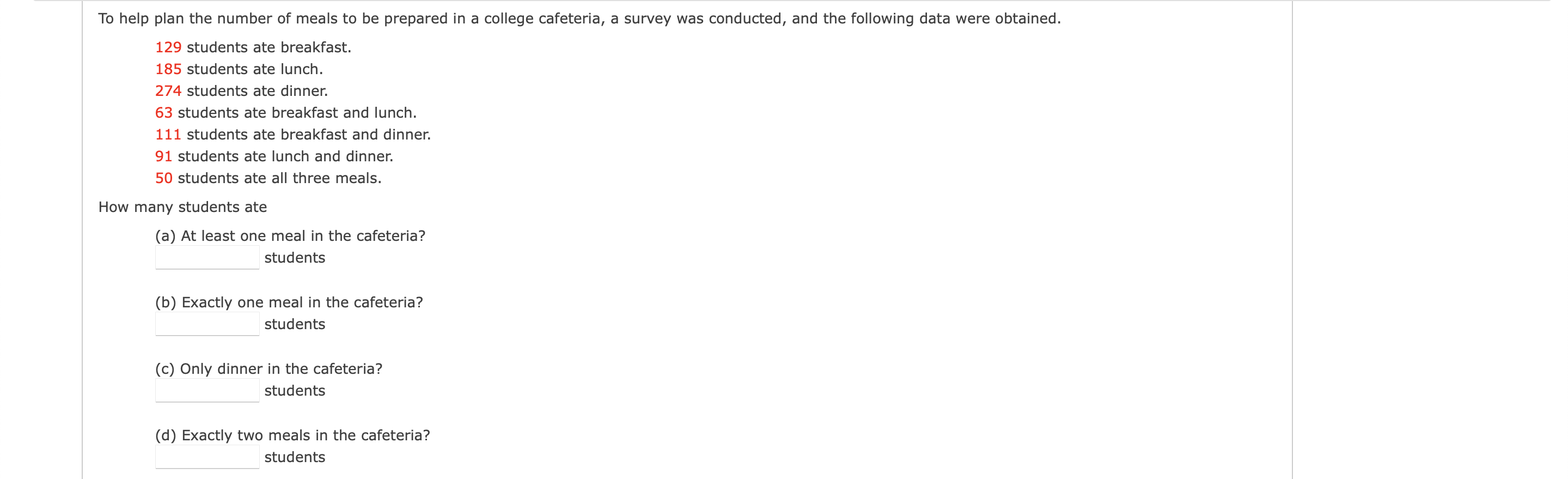 Solved Hello, this is finite math and we are supposed to use | Chegg.com